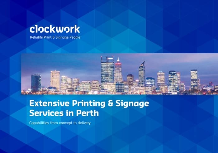 Our Service Capabilities - Clockwork Print